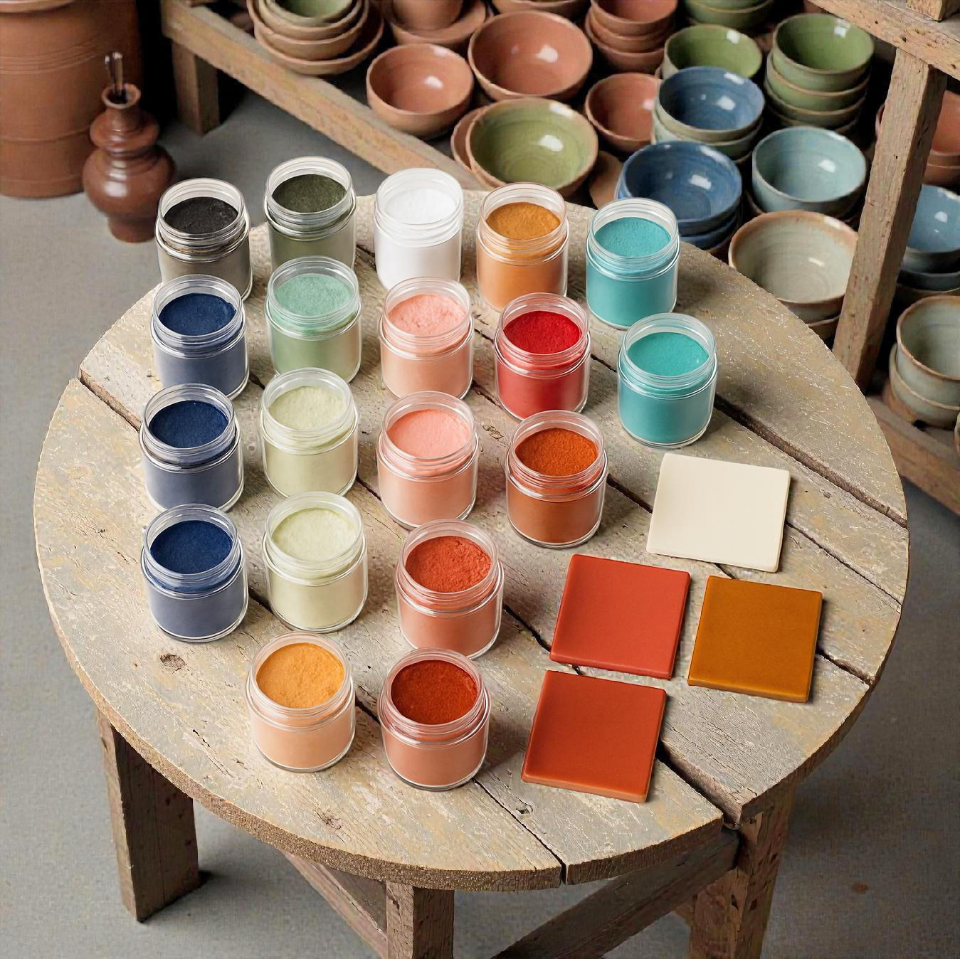 Potters Coloured Stains at The Clay Shed